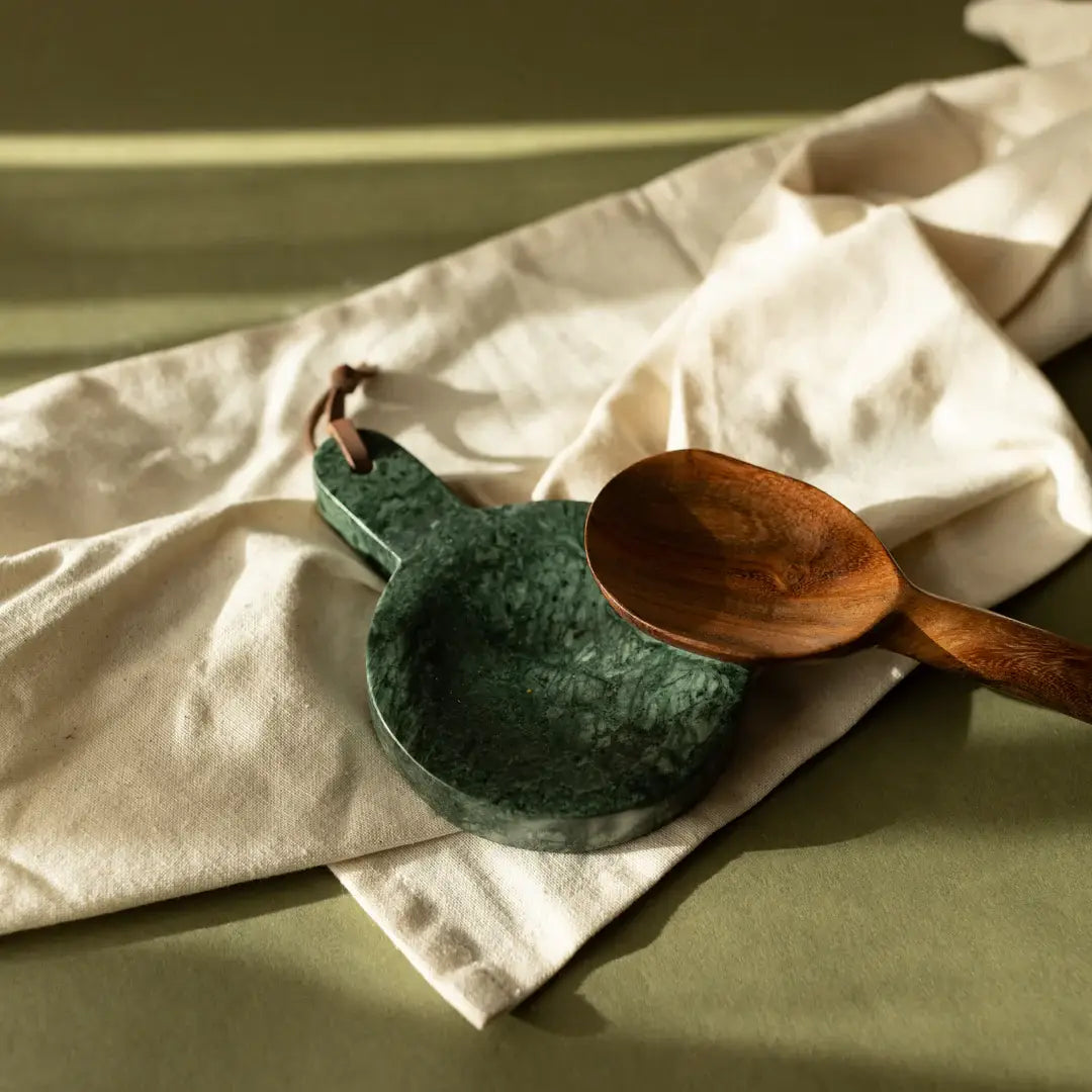 Cillian Dark Green Marble Spoon Rest – Just Deco